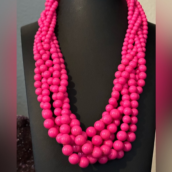 Jewelry | Vintage Pink Bead Necklace | Poshmark